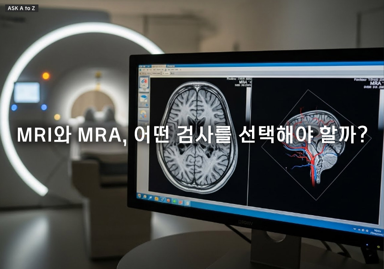 뇌 MRI MRA 차이점 총정리: 뇌 실질 vs 혈관, 어떤 검사를 선택해야 할까? | 궁금한 A to Z